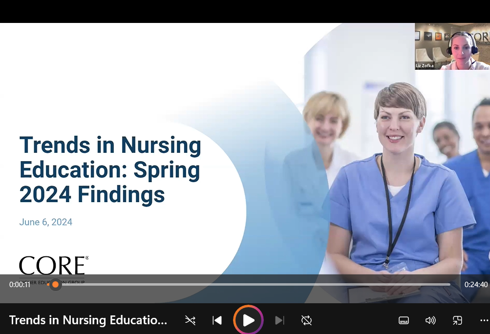 Webinar Recording: Trends in Nursing Education: Spring 2024 Findings